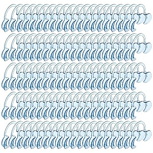 Zhengmy 100 Pcs C-Shape Teeth Whitening Cheek Retractor, Mouth Opener Mouth Retractor for Teeth Whitening Dental Cheek Retractor for Dentist Party Challenge Games, Size Medium