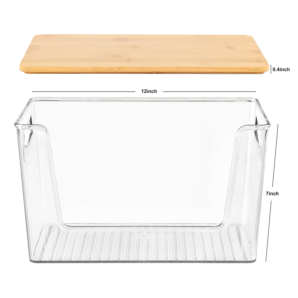 2 Set Pantry Organizer and Storage Stackable Kitchen Pantry Baskets for Onion, Potato, Vegetable, Produce