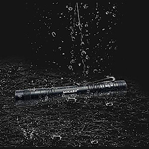 MOLAER UV Black Light Flashlight 2-Pack Mini 395nm Blacklight Pen Light for Leak, Pet Urine, Bed Bug, Scorpion, Hotel Inspection, Dry Stain and Dye Detector