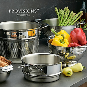 Hestan Provision Cookware, Steamer Insert, Stainless Steel