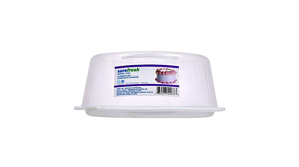 SURE FRESH Cake Container - Reusable & Freezer Safe