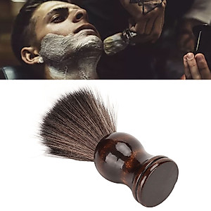 Beard Brush for Men, Nylon Bristles Shaving Brush, Quick Dry Dirt Removal Men Shaving Brush for Home and Salon