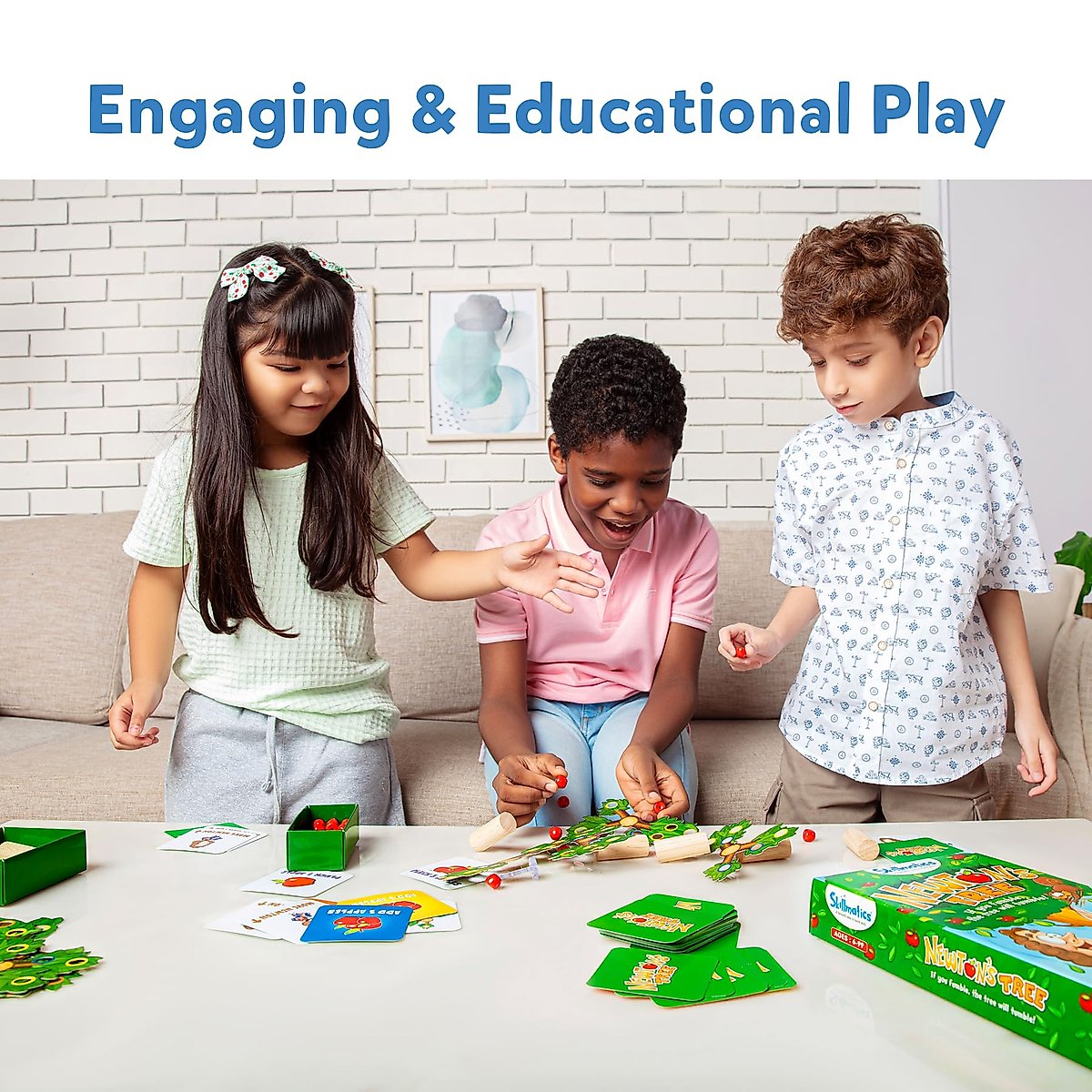 Skillmatics Newton's Tree | Fun Family Game of a Tumbling Tree | Balancing, Stacking, Strategy and Skill Building | Gifts for 6 Year Olds and Up
