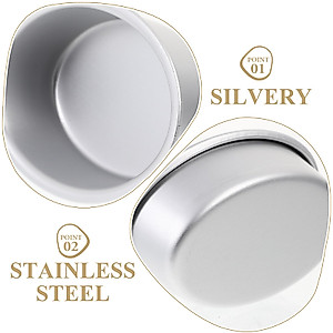 10pcs Oval Mold Circle Cake Pan Mini Cake Tins Metal Pan Round Cake Pans Mini Tart Pans for Baking Cake Mold Baking Cake Pans Cookie Cake Pan Cake Baking Pans Baking Pans Nonstick