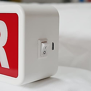 ON AIR Light Sign Recording Sign Studio Warning Signfor (Studio/Home Studio/Company/Desk or Wall Decor). Simple and Easy ON/Off Switch Button.Up Lighted Broadcast Warning Sign Finished