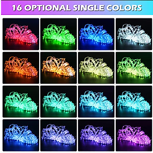 SURLED 99Ft LED Rope Lights Outdoor, 16 Colors Changing Outdoor String Light Plug in, 300 LEDs Waterproof Rope Light with Remotes for Bedroom Wedding Patio Party Garden Halloween Christmas