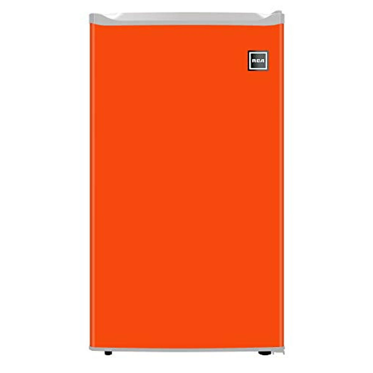 ARCTIC CHEF Mini Refrigerator-Freezer Compartment-Adjustable Thermostat Control-Reversible Doors-Ideal for Dorm, Office, RV, Garage, Apartment-ORANGE, 3.2 CU.FT
