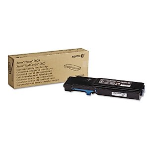 Xerox Phaser 6600/ WorkCentre 6605 Cyan High Capacity Toner-Cartridge (6,000 Pages) - 106R02225