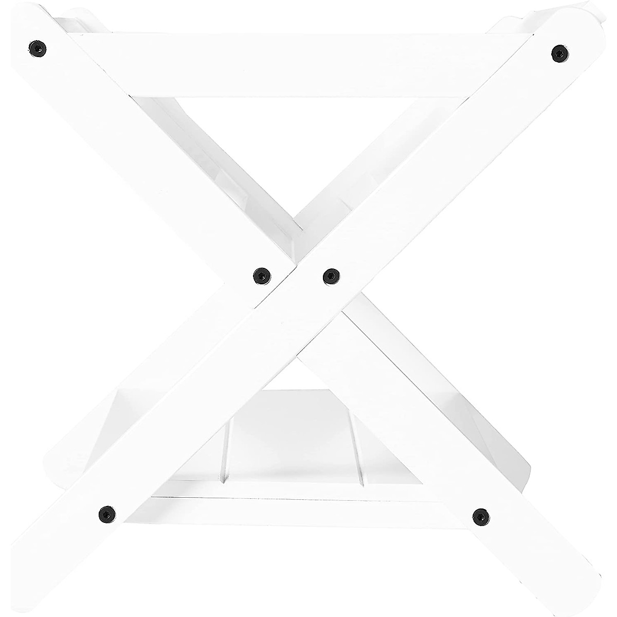 Lipper International Kids' Book Caddy with Shelf, White