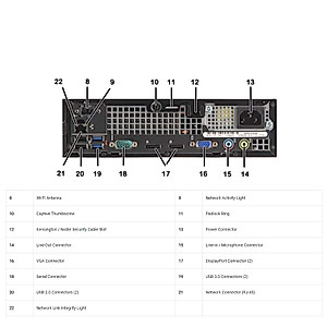 Dell Optiplex 9010 Ultra Small Form Factor Desktop PC, Intel Quad Core I7-3770S up to 3.9GHz, 8G DDR3, 512G SSD, WiFi, BT, DP, VGA, Windows 10 Pro 64 Language Supports English/Spanish/French(Renewed)