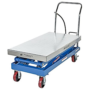 Vestil AIR-1500-D Carbon Steel Air Cart 1500 Lb. Capacity Silver