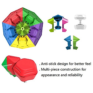 Megaminx Speed Cube, Stickerless 3x3x3 Pentagonal Speed Cube Dodecahedron Magic Cube Puzzle