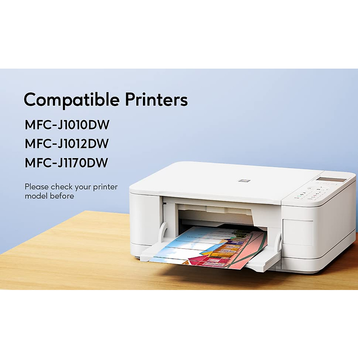 LC401 High Yield Ink Cartridge Replacement for Brother LC401XL Ink Work with MFC-J1170DW J1010DW J1012DW Printer (1 Black, 1 Cyan, 1 Magenta, 1 Yellow, 4 Pack)