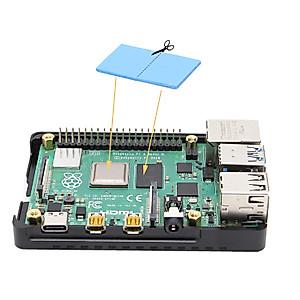Geekworm for Raspberry Pi 4 Case, CNC Ultra-Thin Aluminum Alloy Metal Passive Cooling Case, Raspberry Pi 4 Heatsink Case Compatible with Raspberry Pi 4 Model B Only (N300)