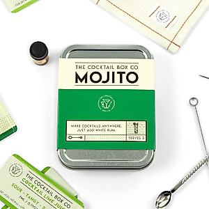 The Cocktail Box Co. Mojito Cocktail Kit - Premium Cocktail Kits - Make Hand Crafted Cocktails. Great Gifts for Him or Her Cocktail Lovers (1 Kit)