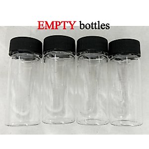 HFBTE Turbidity Meter 4 Sample Bottles (Two Sets) Empty Bottles Tubes 4 Empty 25 * 60mm Glass Sample Bottles for SGZ Series Turbidity Meter Turbidimeter