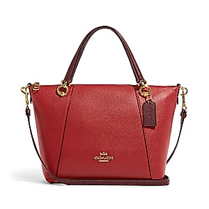 COACH Women's Kacey Satchel Crossbody, Red Apple Multi