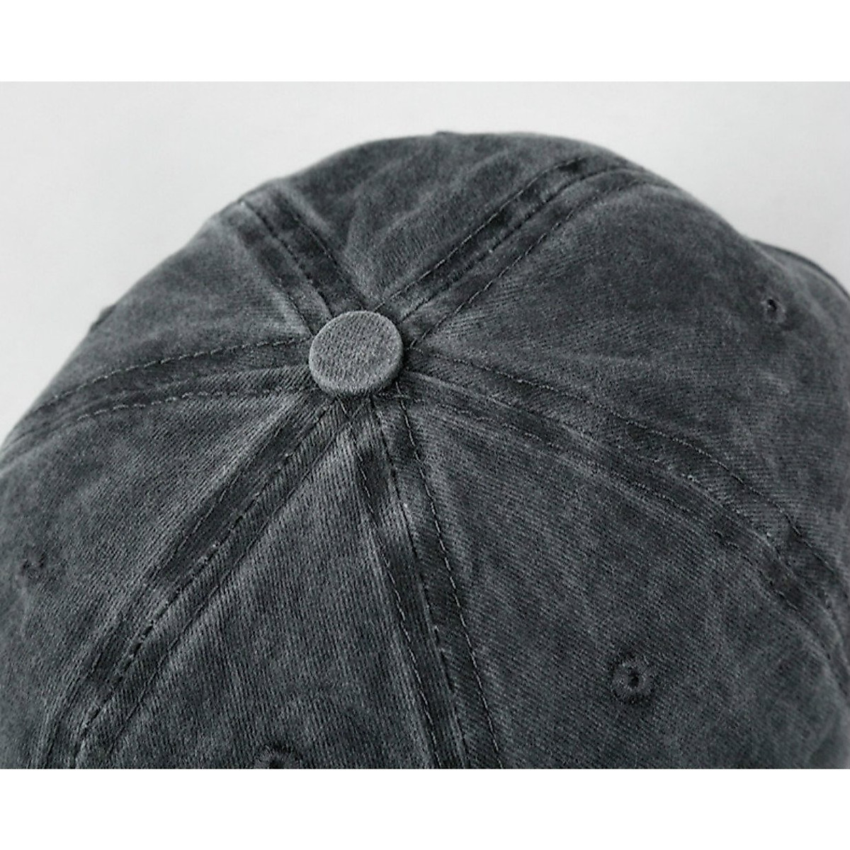 Unisex Skull-Chef Cooking Skull Vintage Jeans Adjustable Baseball Cap Cotton Denim Dad Hat (One Size, Black 3)