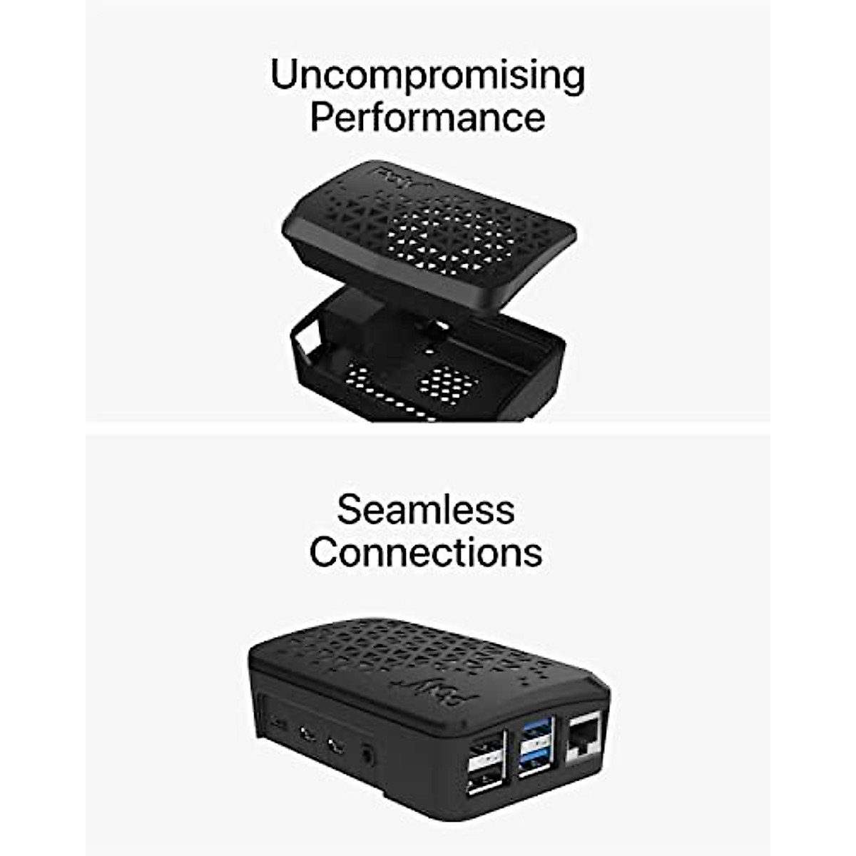 Argon Poly+ Case for Raspberry Pi 4 4GB/2GB/1GB | Heat Sink Included