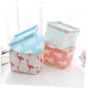 Zerodeko Fabric Organizer Bins Organizer Baskets Collapsible Storage Bins Finishing Basket Foldable Fabric Storage Bins Foldable Storage Cubes