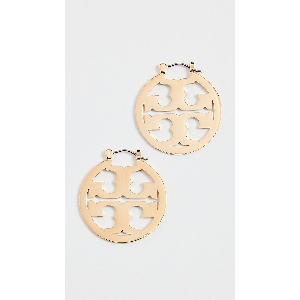 Tory Burch Women's Small Miller Hoop Earrings, Tory Gold, One Size
