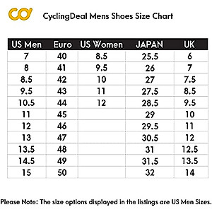 CyclingDeal Mountain Bicycle Bike Men's MTB Cycling Shoes Black Compatible with Shimano SPD and CrankBrothers Cleats | Size 46