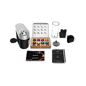 Nespresso Vertuo Pop+ Deluxe Coffee and Espresso Machine by De'Longhi, Silver