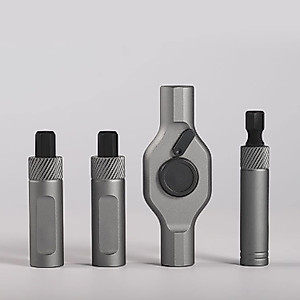 Ratchet Screwdriver Set 24 in 1 Precision Screwdriver Bit Screwdriver Sets With Case Duka Tools Ratchet Screwdriver with Detachable Handle for Watch Computer Electronics Father'screwdriver set (Black)