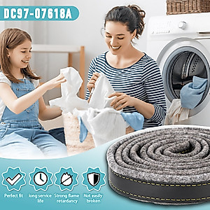 FOMIUZY Dryer Drum Felt Gasket Seal Repair Replacement Kit Compatible with Samsung DV42H5200EP/A3 DV50K8600EV/A3 DV52J8700GP/A2 DV50K7500EV/A3 DV45K7600EW/A3 DV48J7700EW/A2 & More Replace DC97-07618A