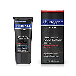 Neutrogena Triple Protect Face Lotion for Men, SPF 20, 1.7 Ounce