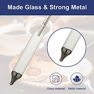 Maple Syrup Hydrometer Test Cup Kit, Maple Syrup Density Kit, Measures Sugar Content in The Syrup, Stainless Steel Maple Syrup Kit, Easy to Read and Accurate, with Cleaning Brush