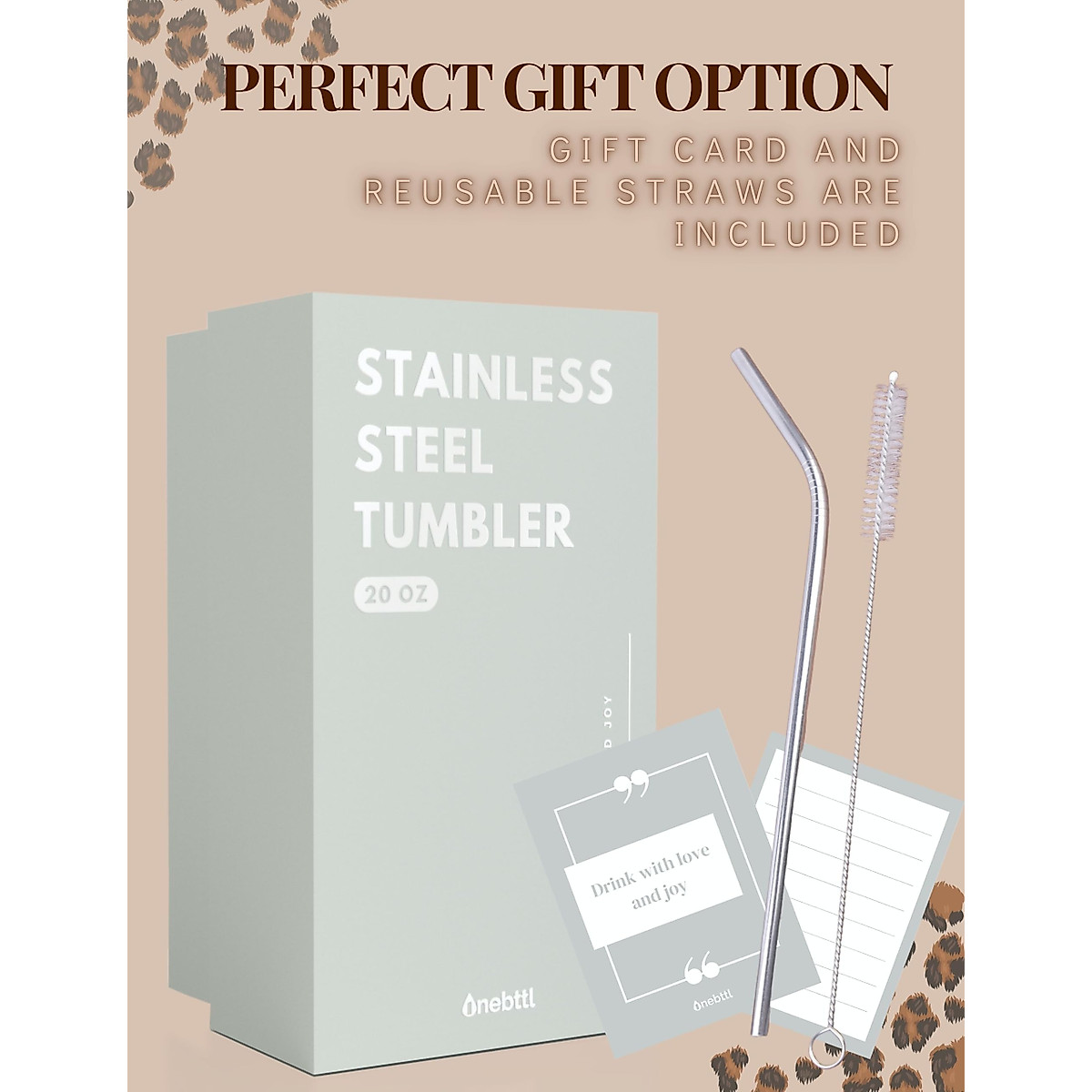 Onebttl Yaya Gifts from Granddaughter, Grandson, Insulated Stainless Steel Wine Tumbler with Lid and Straw, for Grandma on Mother's Day, Birthday, Christmas, Best Yaya Ever, Glitter Silver, 20 oz