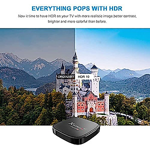 X88 PRO T 5G Android 10.0 TV Box 2GB RAM 16GB ROM Allwinner H313 Quad-Core 64bit with Dual-WiFi 2.4G/5.8 GHz Ultra HD 6K H.265 WiFi Home TV Box