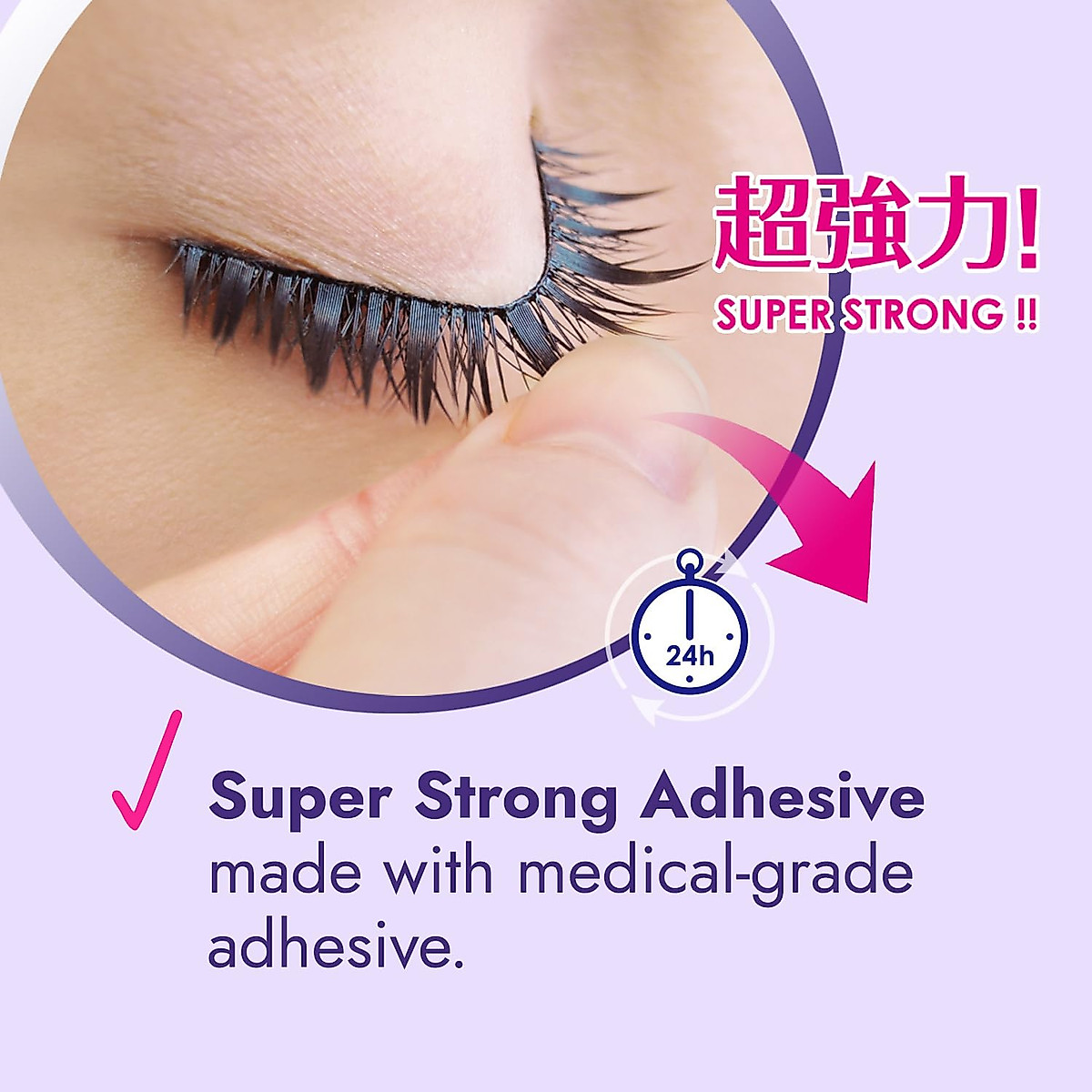 D-UP Eyelashes Fixer Glue from Japan EX 552 - Super Strong Waterproof False Eyelash Adhesive, Clear Type, Medical Grade, Sweat Resistant, Made in Japan, Ideal for Eye Makeup & Double Eyelid (1 Oz)
