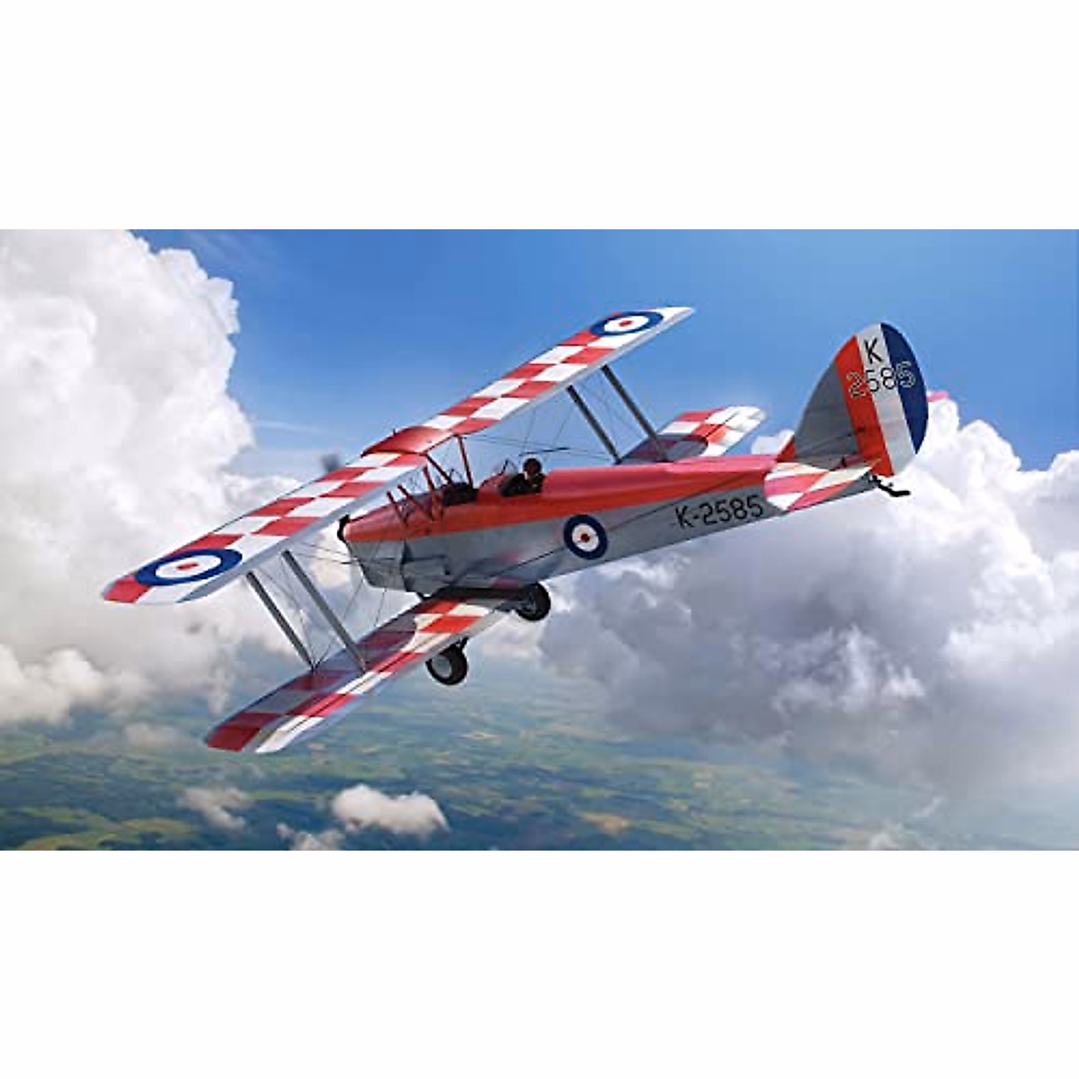 Airfix de Havilland DH82a Tiger Moth 1:48 Military Aviation Plastic Model Kit A04104