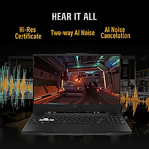 ASUS TUF Dash 15 (2022) Gaming Laptop, 15.6" 144Hz FHD Display, Intel Core i7-12650H, GeForce RTX 3060, 16GB DDR5, 512GB SSD, Thunderbolt 4, Windows 11 Home, Off Black, FX517ZM-AS73