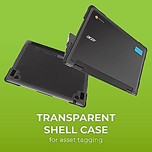Gumdrop SlimTech Case Fits Acer Chromebook Spin 511/R752TN (2-in-1). Designed for K-12 Students, Teachers and Classrooms– Drop Tested, Rugged, Shockproof Bumpers for Reliable Device Protection – Black