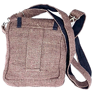 Unique design four pocket Hemp Hobo Passport crossbody bag Hippie Bag Festival Bag Travel Bag 100% Himalaya Hemp FAIR TRADE | Handmade with Love