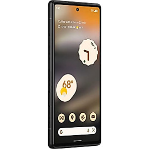 Google Pixel 6A 5G 128GB 6GB RAM Factory Unlocked (GSM Only, No CDMA - not Compatible with Verizon) Global Version - Charcoal (Renewed)