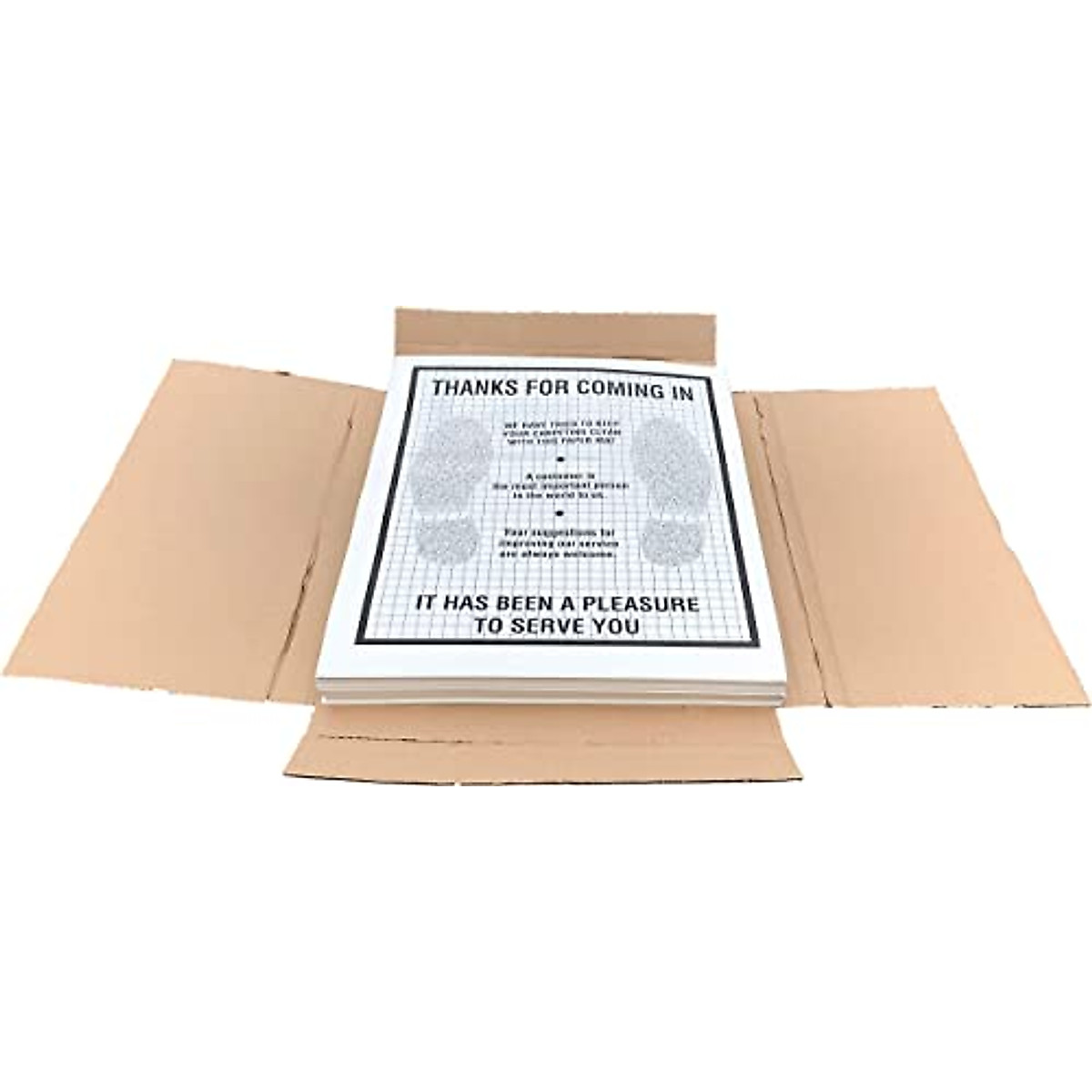 AutoMat Plastic Coated Disposable Paper Automotive Floor Mat (Case of 500)