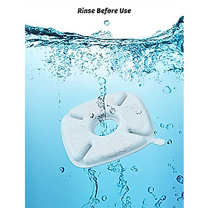 Loomla 4 Pack Replacement Filters & 4 Pack Replacement Pre-Filter Sponges for Bellflower Pet Fountain Cat Water Fountain (VC1456)