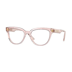 Versace VE3315-5339 Eyeglass Frame TRANSPARENT PINK w/DEMO LENS 54mm
