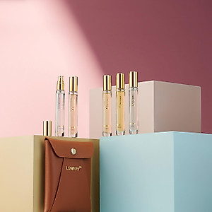 Unisex Mini Perfumes for Women Perfume Gift Set, Fragrance for Men Cologne - 5 Assorted Woody Floral Women's Fragrances & Men's Fragrances Perfume Set, 10ml Large Bottle Samples Eau de Toilette Parfum