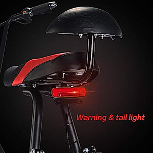 SAY YEAH Fat Tire Scooter for Adults Electric 20 mph Powerful Up 500w Electric Scooters with 2 seat Commuter Scooter Citycoco Scooter Black