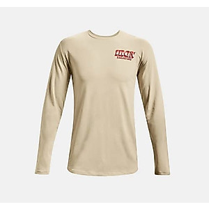 Under Armour Mens Project Rock Outlaw Long Sleeve Shirt Tee Top (Large, Khaki 112)
