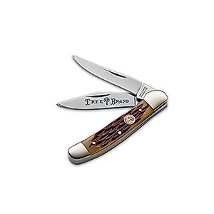 Boker 110723 Ts Copperhead Pocket Knife with Two Blades, Brown,Stainless steel