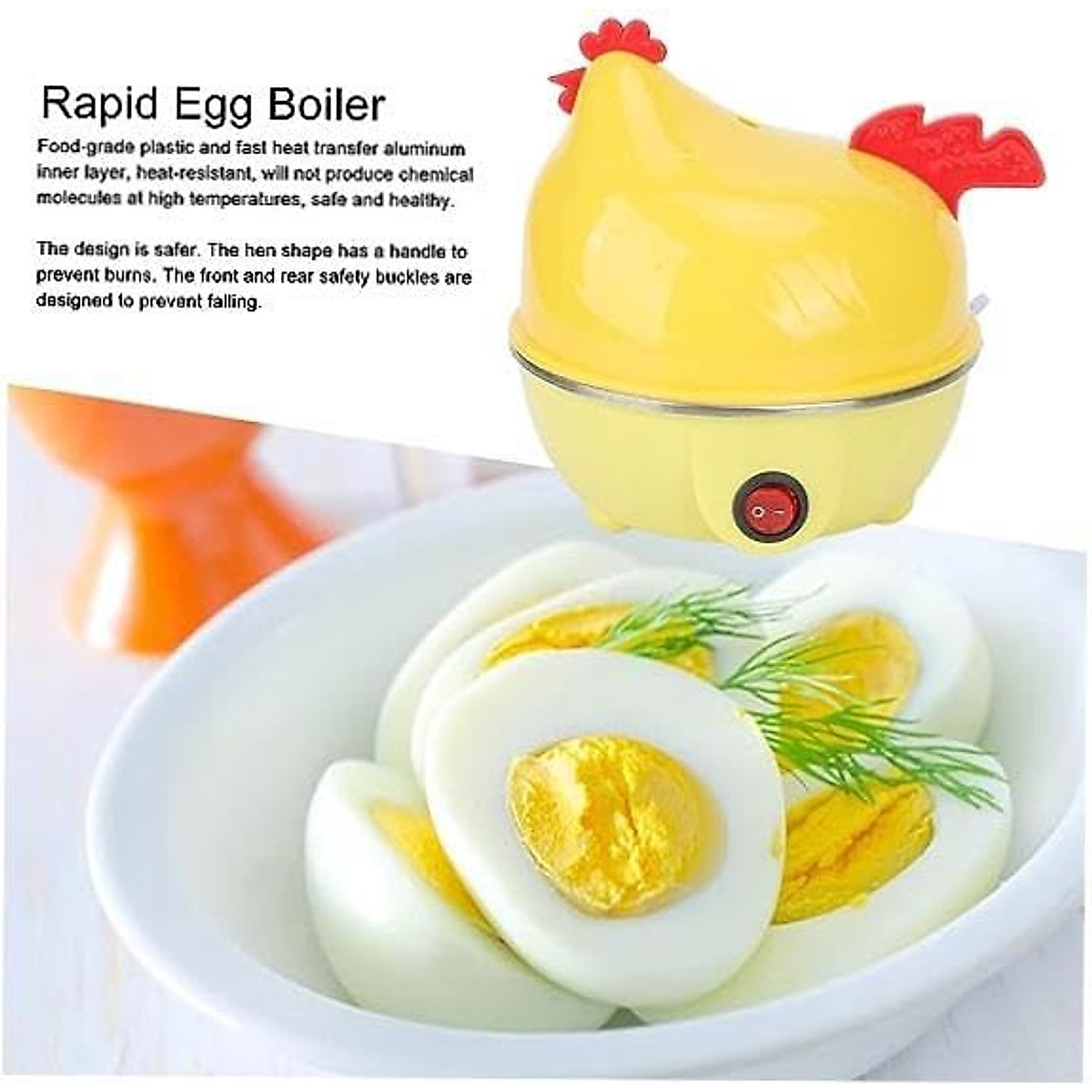 Multifunctional Kitchen Appliance: Rapid Egg Cooker with Automatic Shut Off - Breakfast Machine for Effortless Egg Cooking