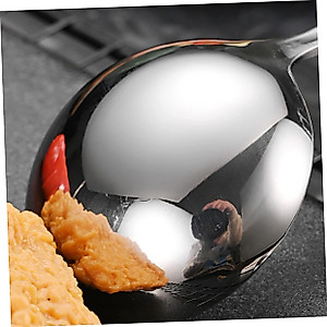 VINTORKY Slotted Spoon Big Ladle Spoon s Tea s Stainless Steel Soup Spoon Soup Ladle