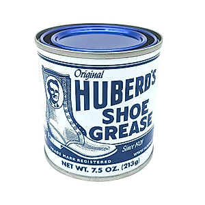 Huberd’s Shoe Grease, 7.5oz: Waterproofs, Softens, Conditions Leather. Protects Shoes, Boots, Sporting Goods, Saddle & Tack. Restores Dry, Cracked, Scratched Leather. Small Batched since 1921!