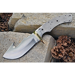 Whole Earth Supply 420 Stainless Steel Knife (420 Stainless Steel, Pair of 4.75 inch Guthook Blades)